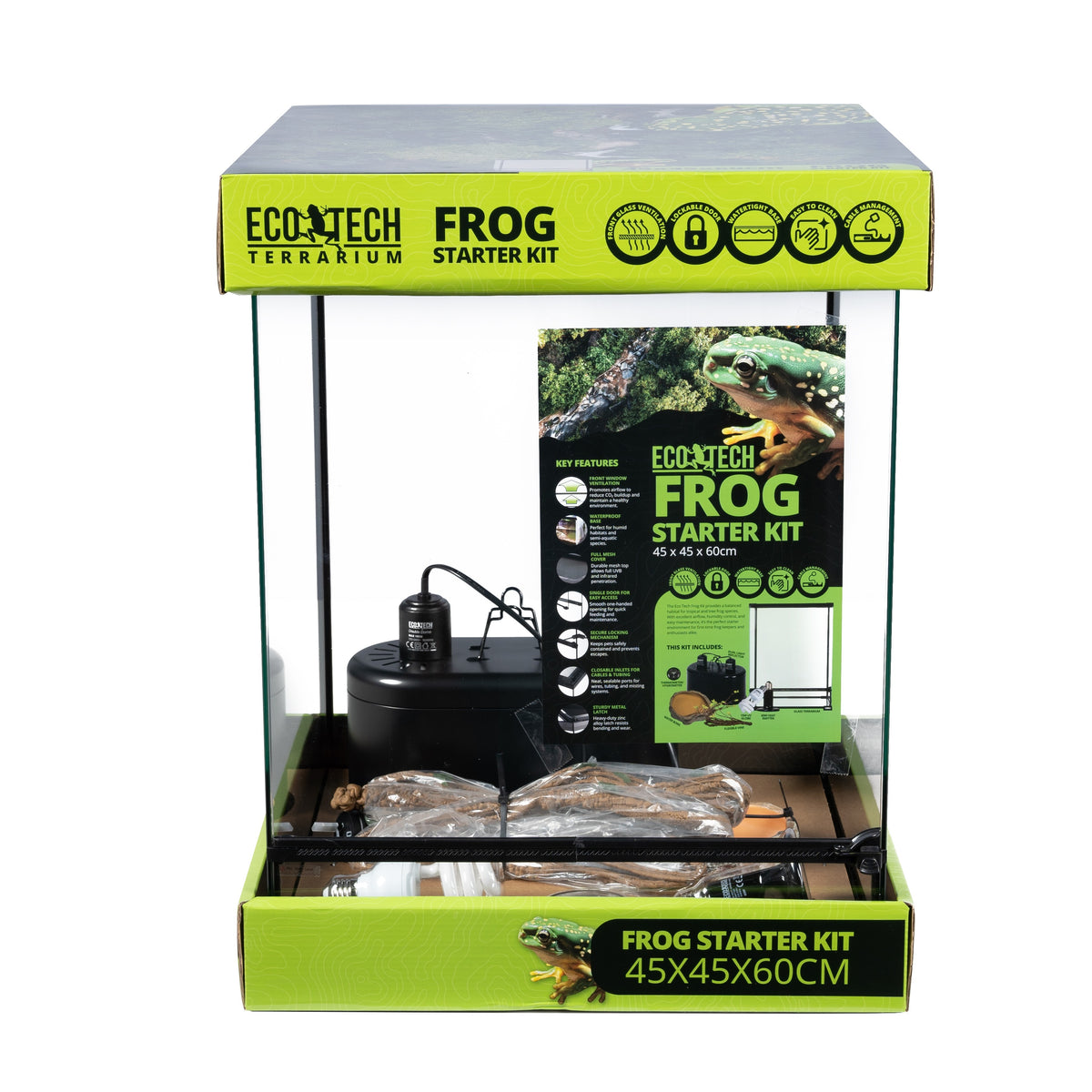Eco Tech Frog Starter Kit 45x45x60cm – Nature Pets & Aquariums