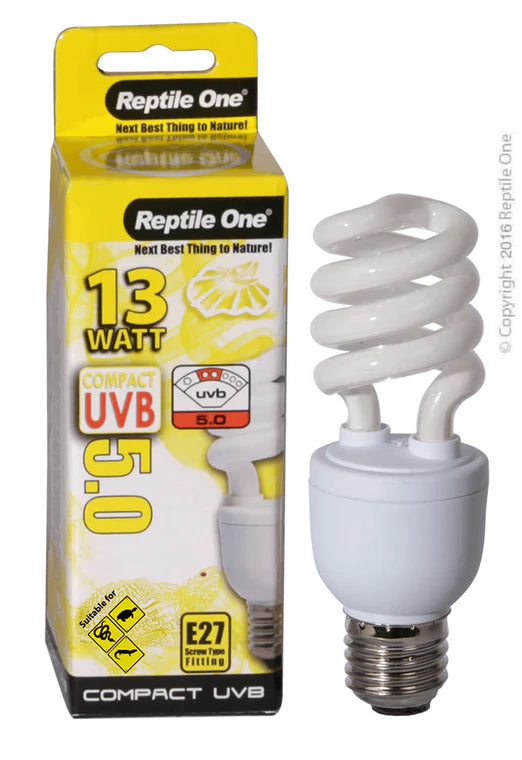Reptile One Compact UVB Bulb 13W UVB 5.0 – Nature Pets & Aquariums